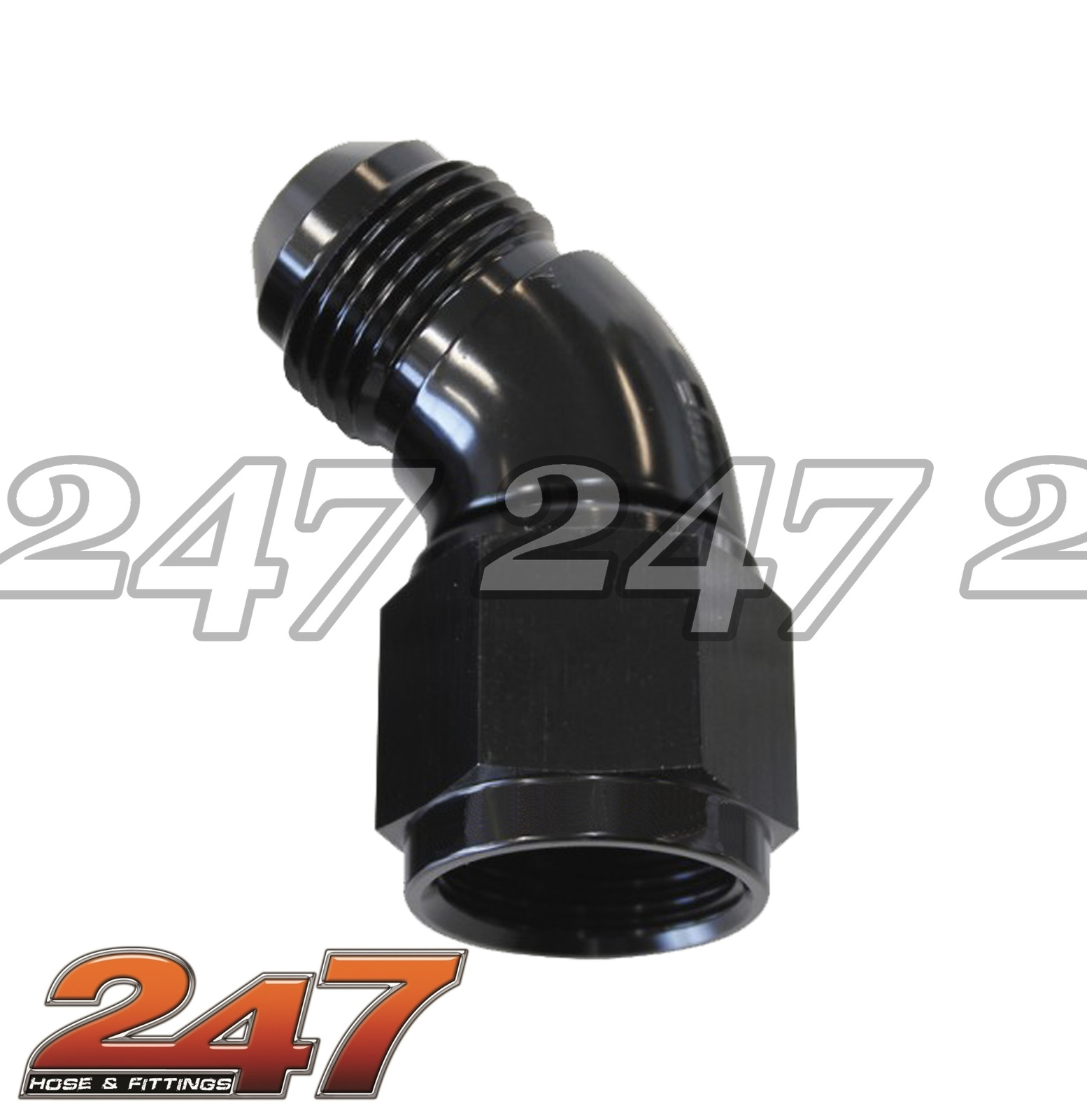 45° FULL FLOW FEMALE TO MALE UNION